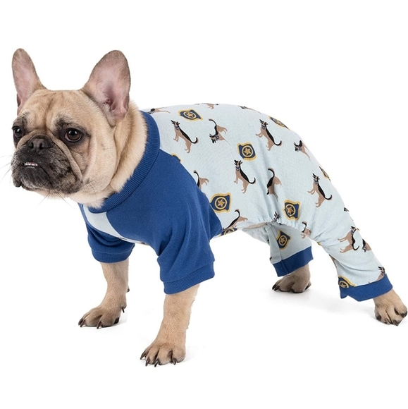 leveret | Dog | New Adorable Police Dog Print Pajamas For You Dog By ...